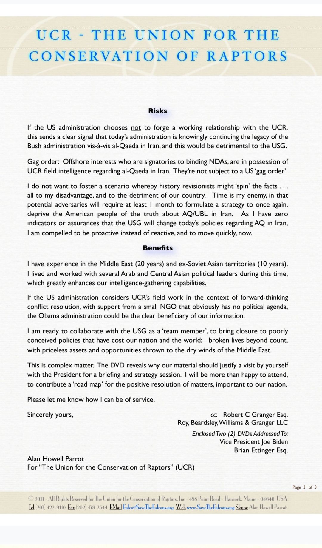 The Alan Howell Parrot story – Ryan Hartwig